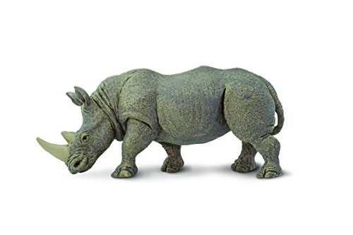 Safari Ltd. White Rhino Toy Figurine - Realistic, Hand-Painted 5.75" Model Figure - Safe, Educational Toy for Boys, Girls & Kids Ages 3+