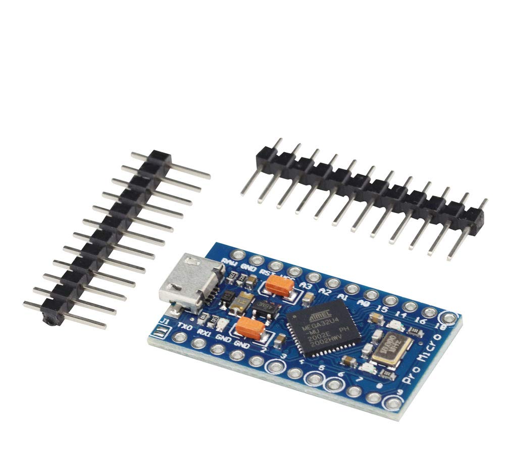 VKLSVAN 2PCS Pro Micro ATmega32U4 5V 16MHz Micro USB Development Board Module