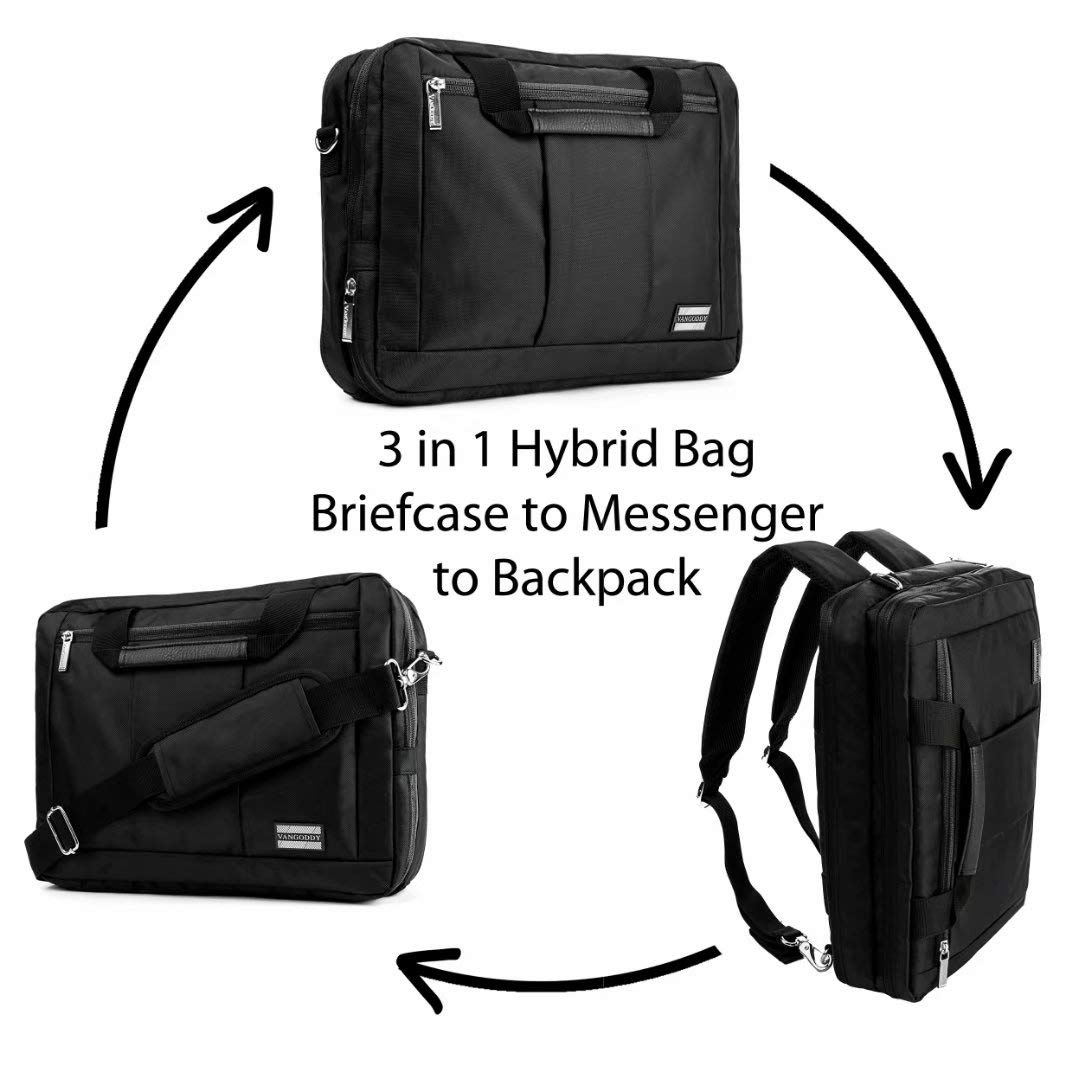 Vangoddy Shoulder Messenger Bag for Dell Latitude 7200, Latitude 7285, Latitude 5290, Inspiron 11 3000, Latitude 12, Laptops and Tablets up to 11.5 inches (Black) Package Includes Wireless Mouse