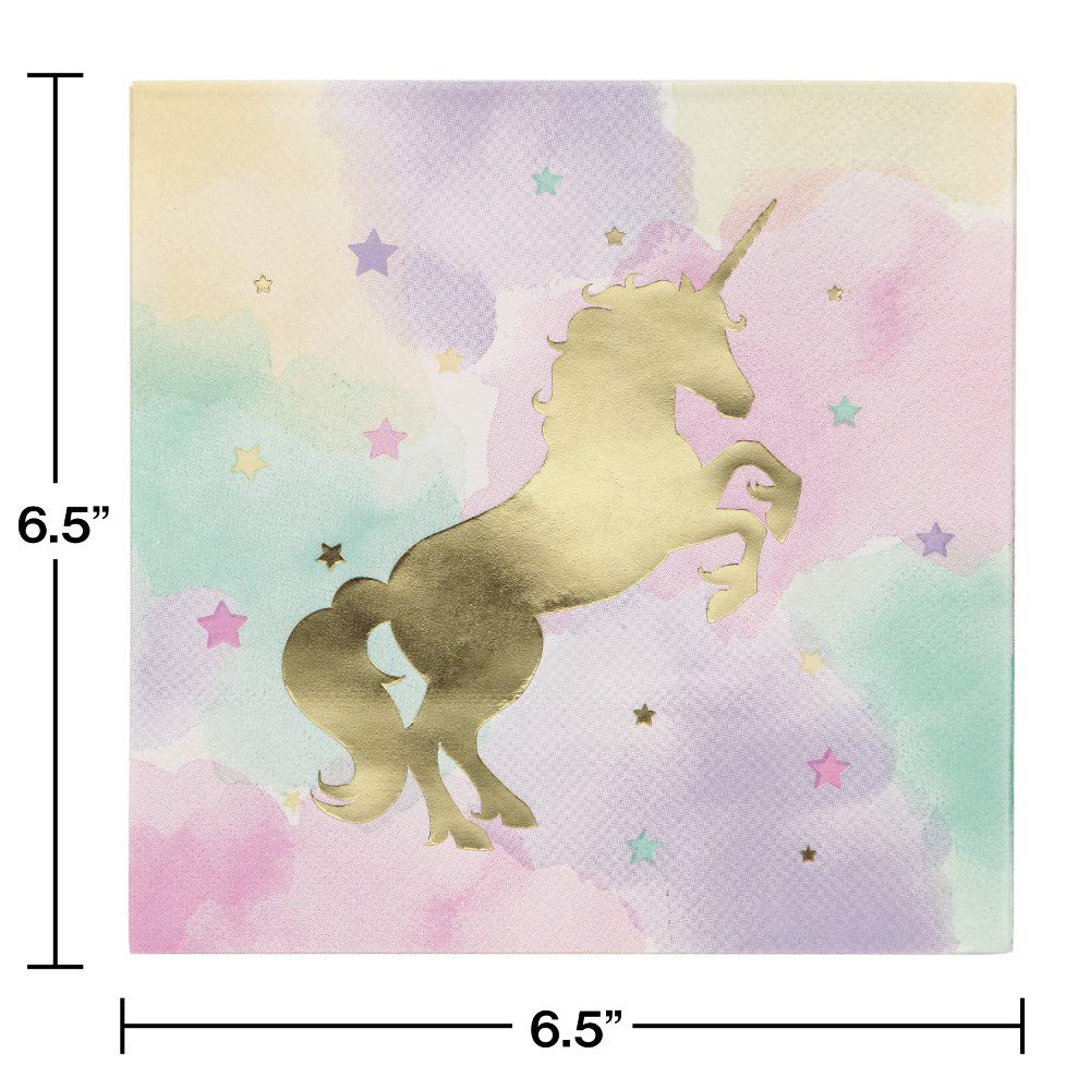 Sparkle Unicorn Napkins, 48 ct