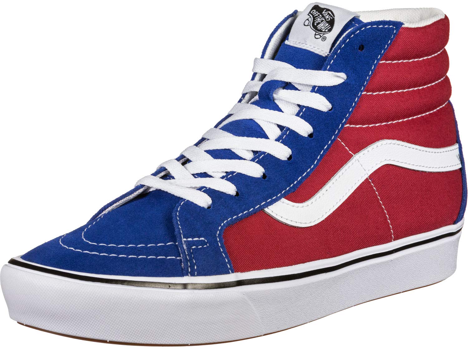 Vans Mens Comfy CUSH SK8 HI Two Tone TRU Blue Chili Pepper Size 10.5