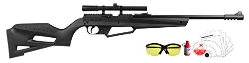 Umarex NXG APX Multi-Pump Pneumatic Youth .177 Caliber Pellet or BB Gun Air Rifle - Includes 4x15mm Scope, Combo Kit (with Glasses, Ammo & Targets), 800 fps