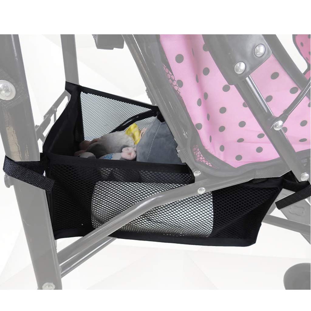 Yuxiale Baby Stroller Pram Waterproof Bottom Basket Infant Pushchair Buggy Shopping Storage Case Organizer Bag Mesh Netting Accessories Organizer