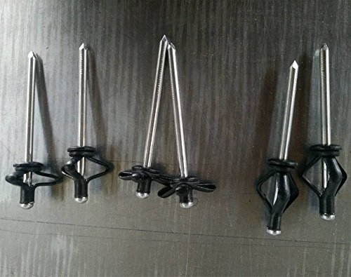YYST 10 Pcs Kayak Nylon Bungee Deck Loops Tie Down Kayak Pad Eye with rivets for kayaks