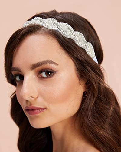 xo, Fetti Bachelorette Party Decorations Veil - Silver Beaded Crystal Veil | Bridal Shower | Bride to Be Gift + Engagement Decorations