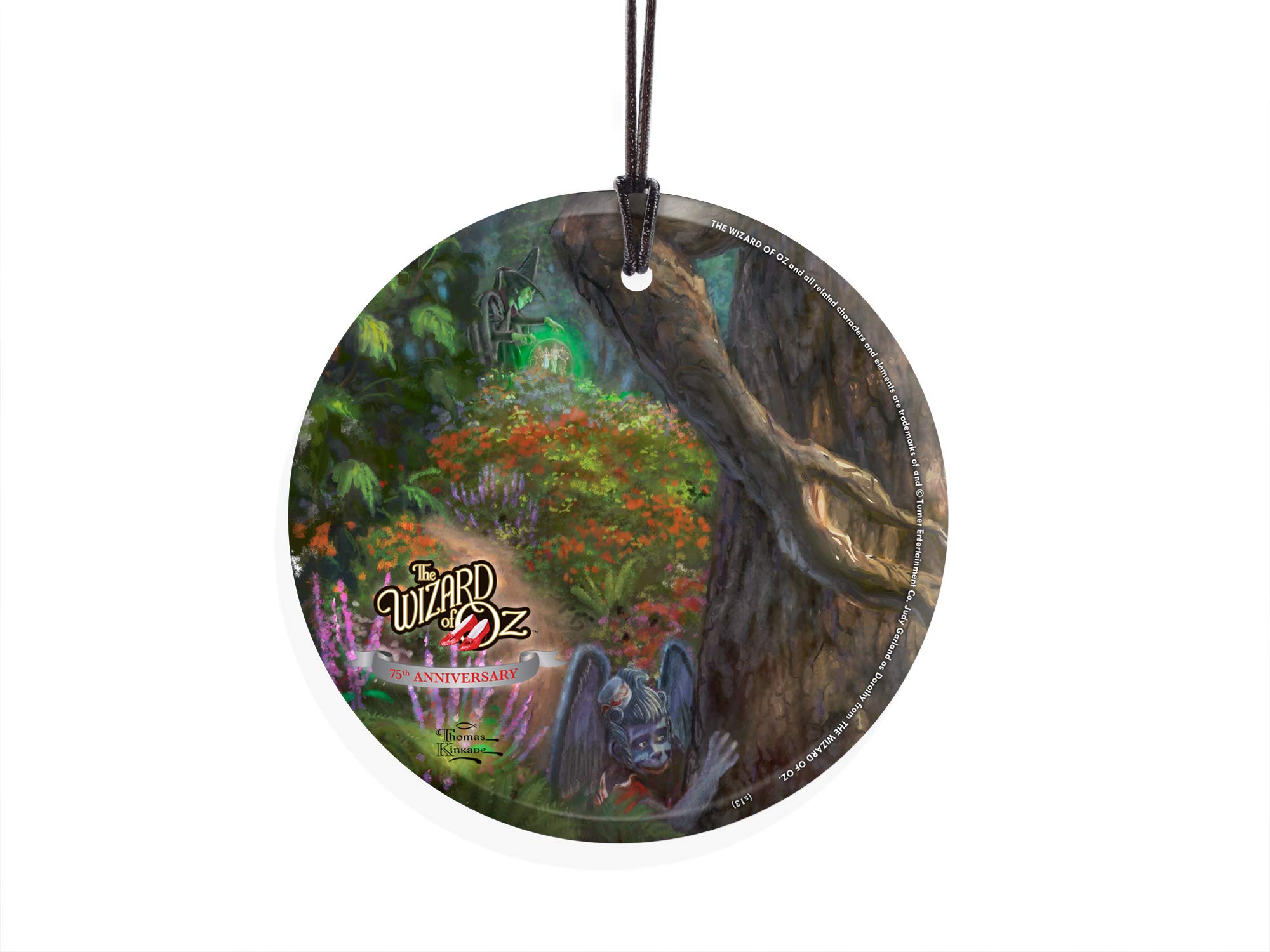 Trend Setters The Wizard of Oz ā Witch and Monkey ā Thomas Kinkade Studios - 3.5ā Starfire Prints Hanging Glass Print Accessory - Ideal for Gifting and Collecting