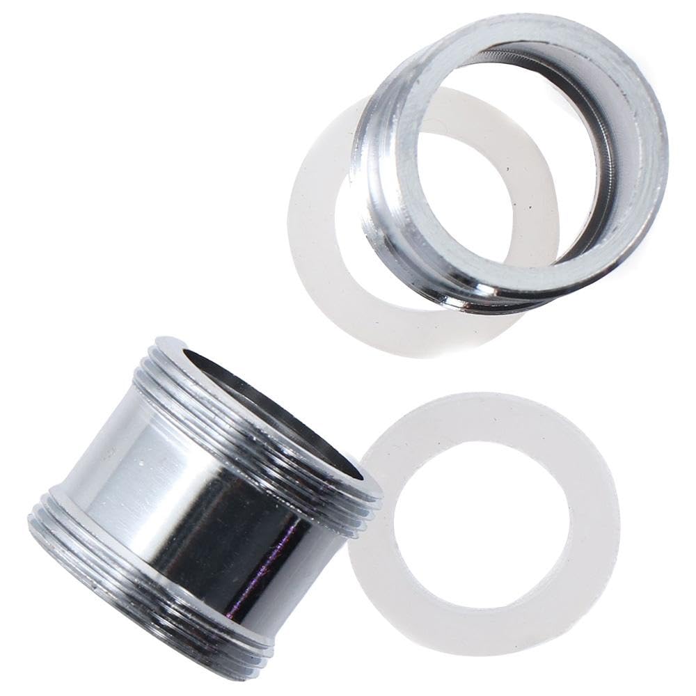 Urjumpea 2pcs Brass Faucet Adapter Tap Aerator Connector for Sink Faucet Aerator Water Purifier Adapter (M22 - M22)