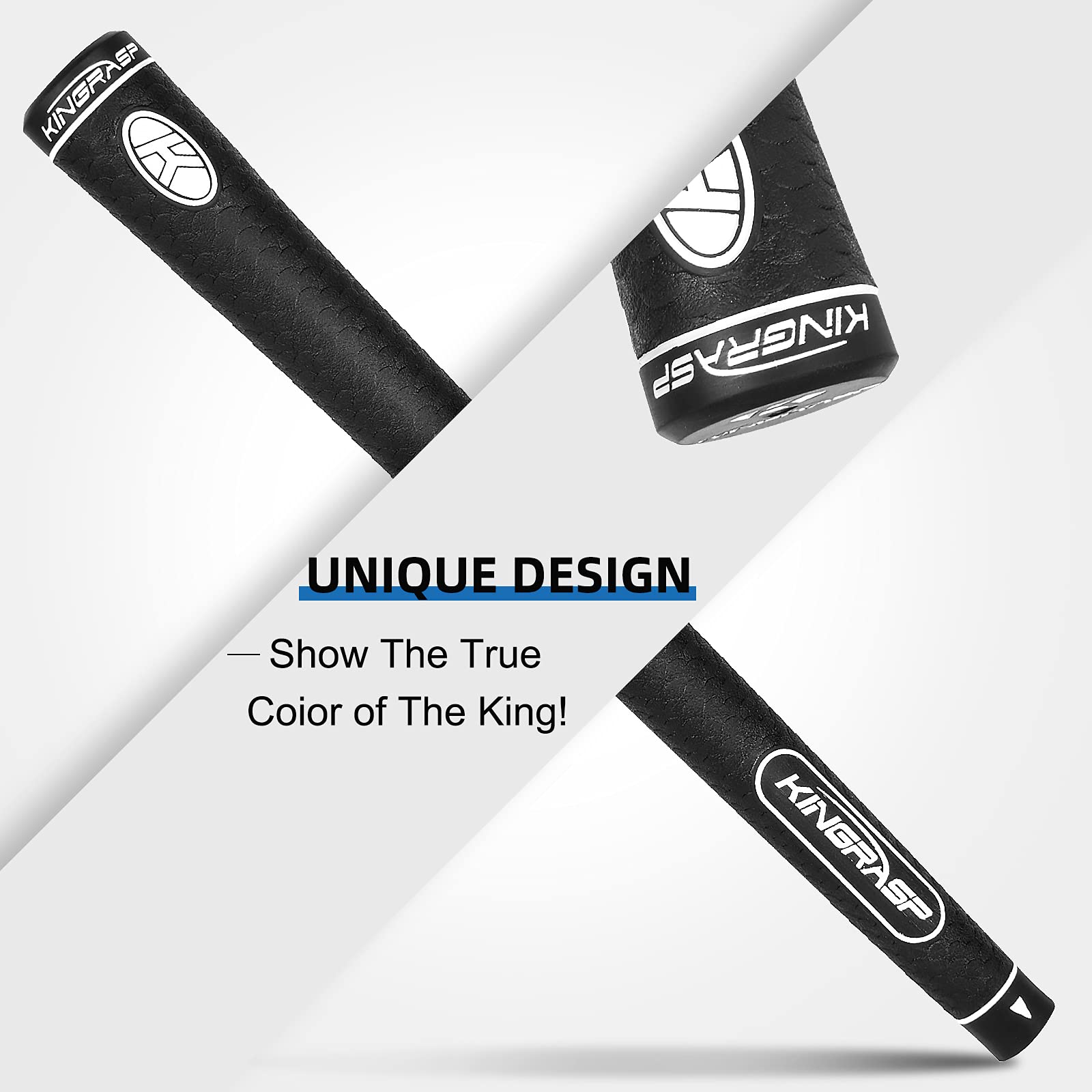 wujiang Golf Grips Standard/Midsize 13 Grips Kit Anti-Slip 4 Colors Optional (Dark blue, Mid-Size)