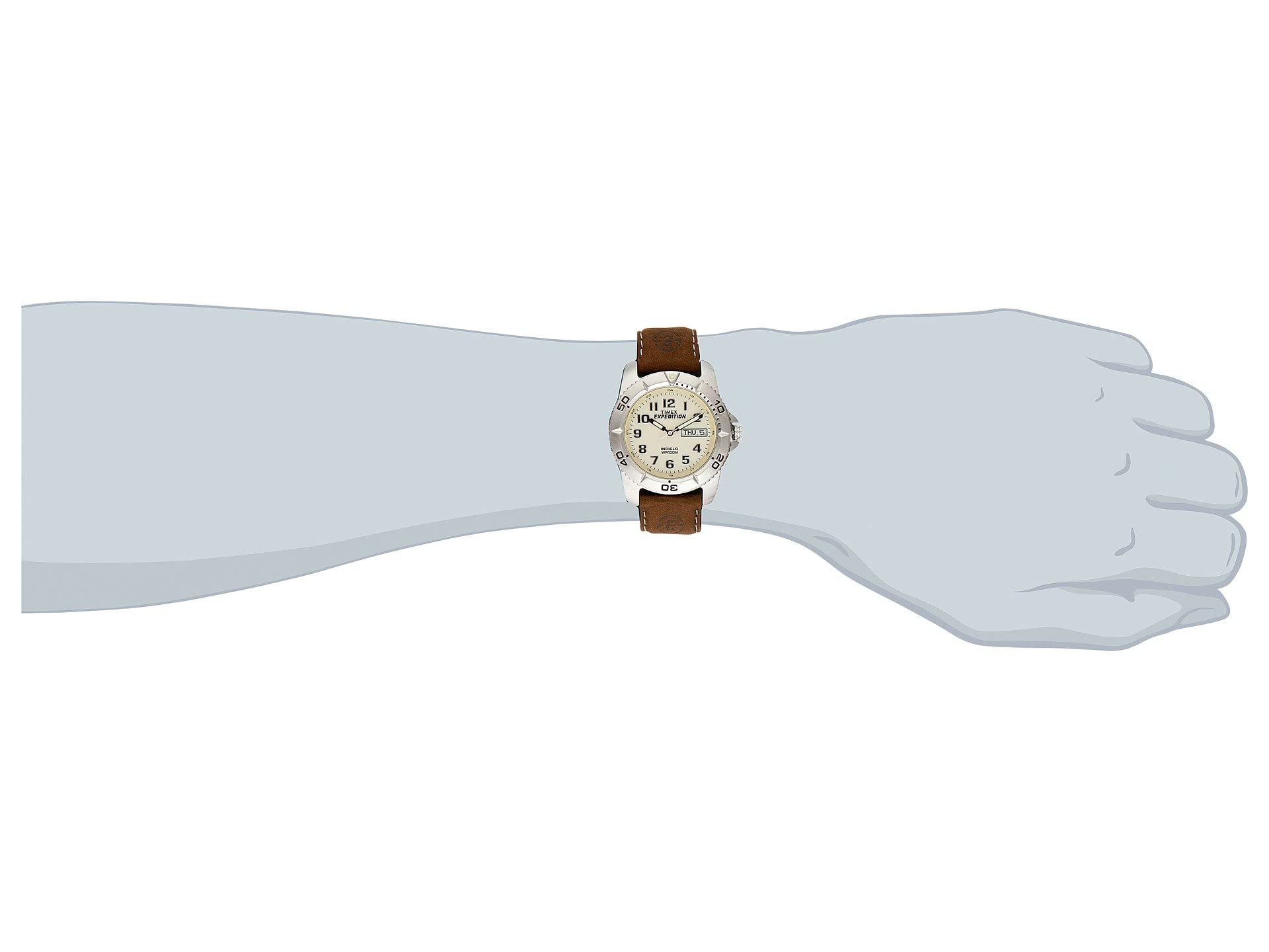 Timex Men's T46681 Expedition Traditional Brown Leather Strap Watch