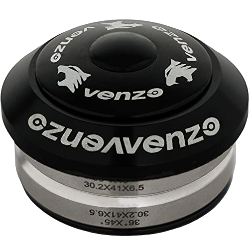 Venzo 1-1/8" Threadless Fully Integraged Mountain Bike Headset Sealed Black