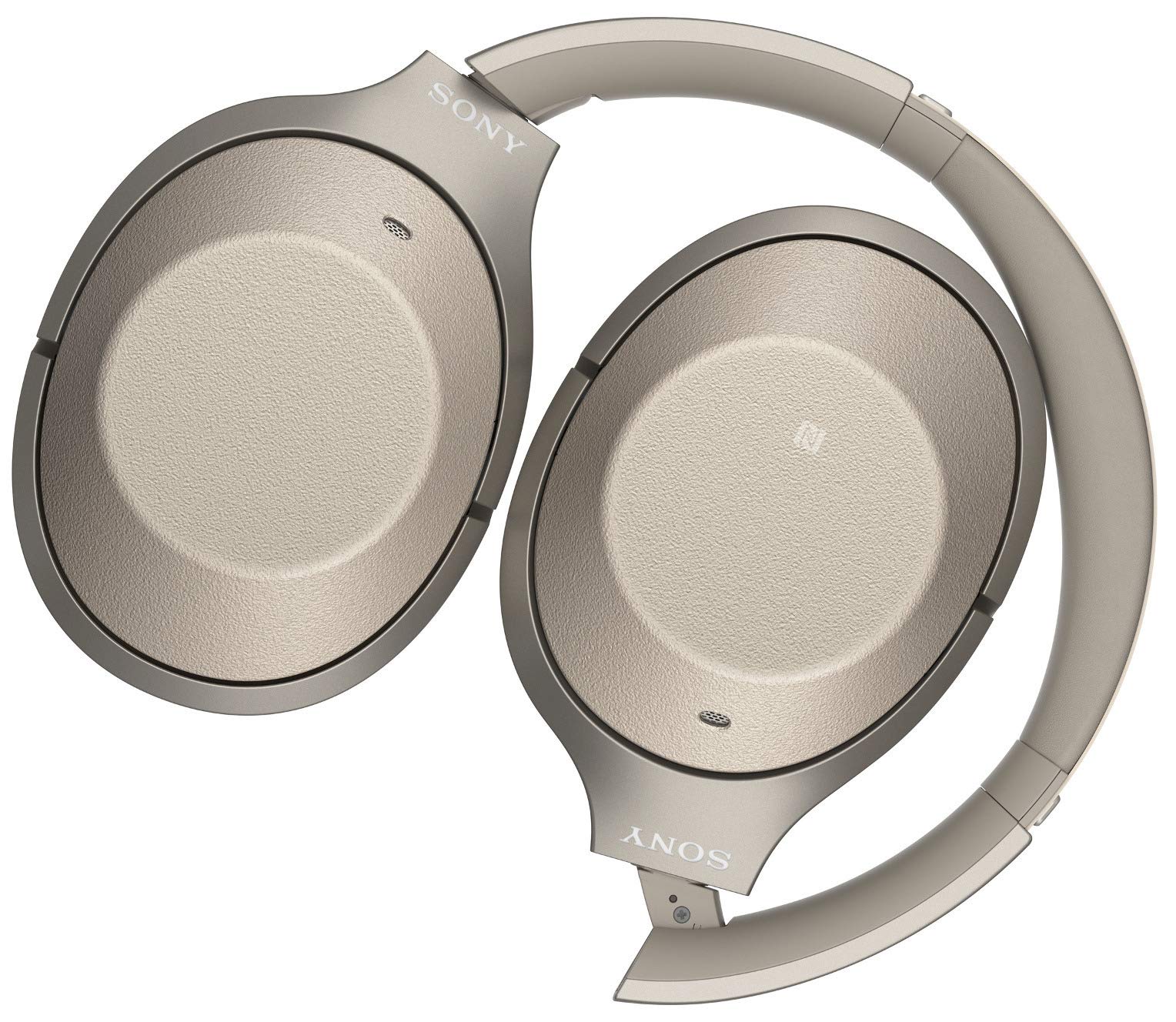 Sony Noise Cancelling Headphones WH1000XM2: Over Ear Wireless Bluetooth Headphones with Microphone - Hi Res Audio and Active Sound Cancellation - Gold (2017 model)