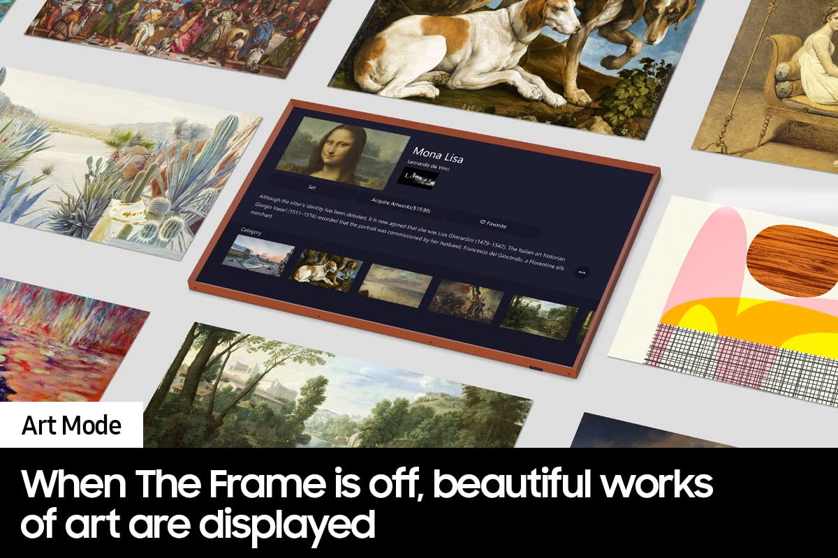 SAMSUNG QN43LS03BAFXZA 43" The Frame 4K UltraHD Smart QLED TV with an Additional 1 Year Coverage by Epic Protect (2022)