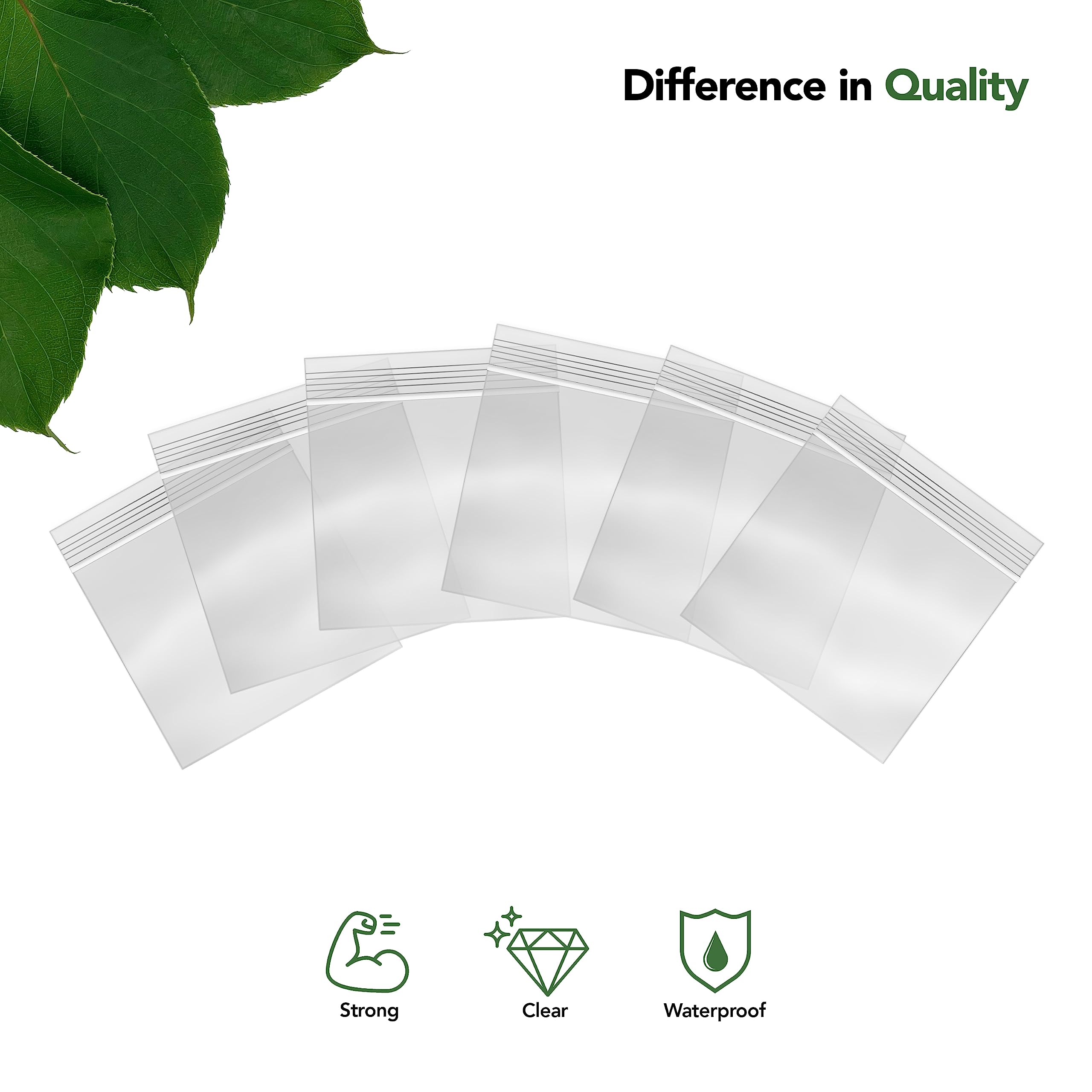 Seal Fresh Zipper Lock Bags β 3" x 3" (1000 Count), 2 Mil β Clear Plastic Re-closable Baggies with Resealable Lock Seal Zipper β Snack Bags