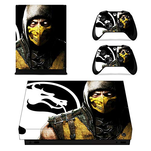 Xbox One X Skin,Xbox One X Controller Skin,Xbox One X Skins for Console,Xbox One X Skin Wrapm,Xbox One X Stickers,Xbox One X Skin Anime(Mortal Kombat)