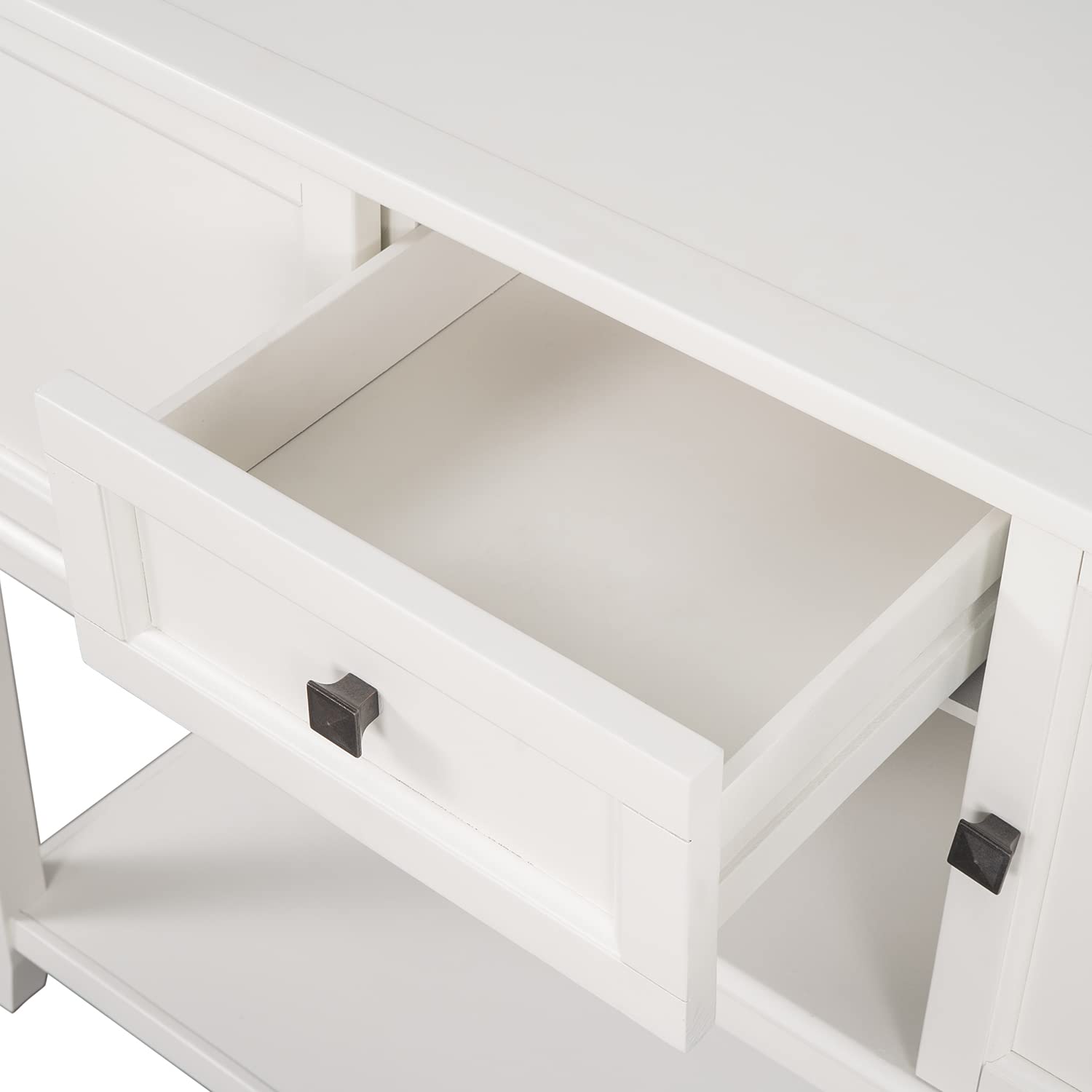 Tidyard 45" Console Table with Drawers Sofa and Couch End Table for Entryway, Foyer, Living Room, Bedroom Furniture