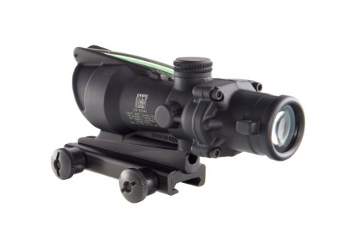 Trijicon 4x32 ACOG Riflescope with Green Dual Illuminated Chevron Reticle and TA51 Mount