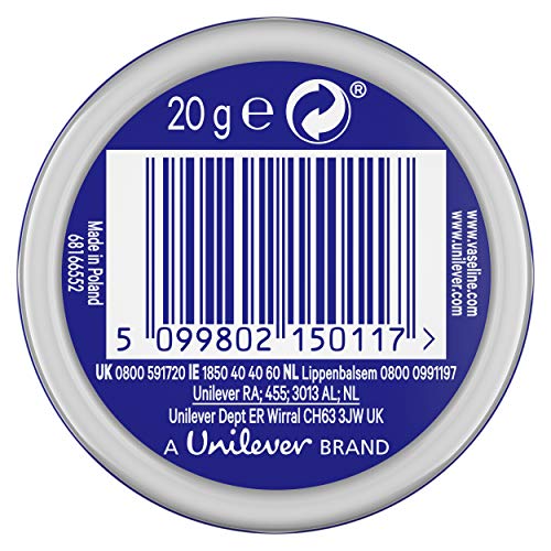 Vaseline Lip Therapy | Vaseline Lip Balm | Lip Moisturizer for Very Dry Lips | Original | 20g