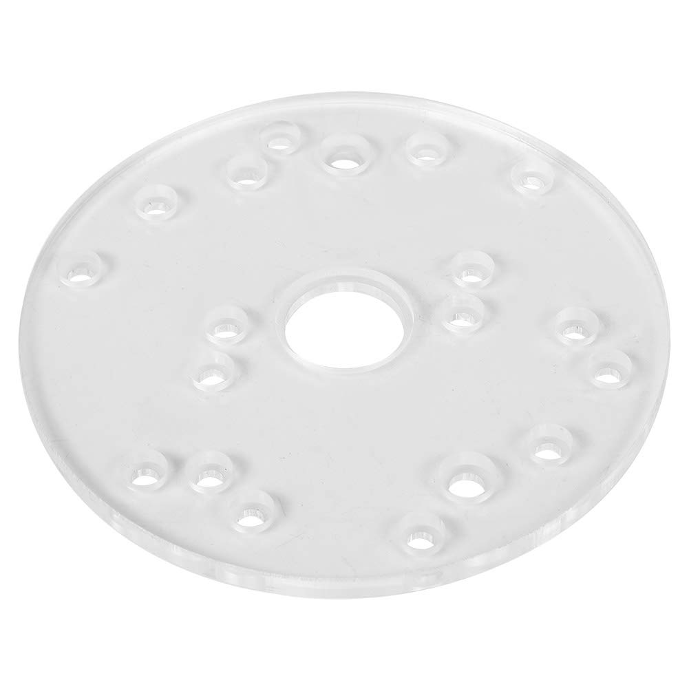Universal Router Table Base Plate Router Acrylic Base Plate with Centering Pin Screws for Bosch Makita Ryobi