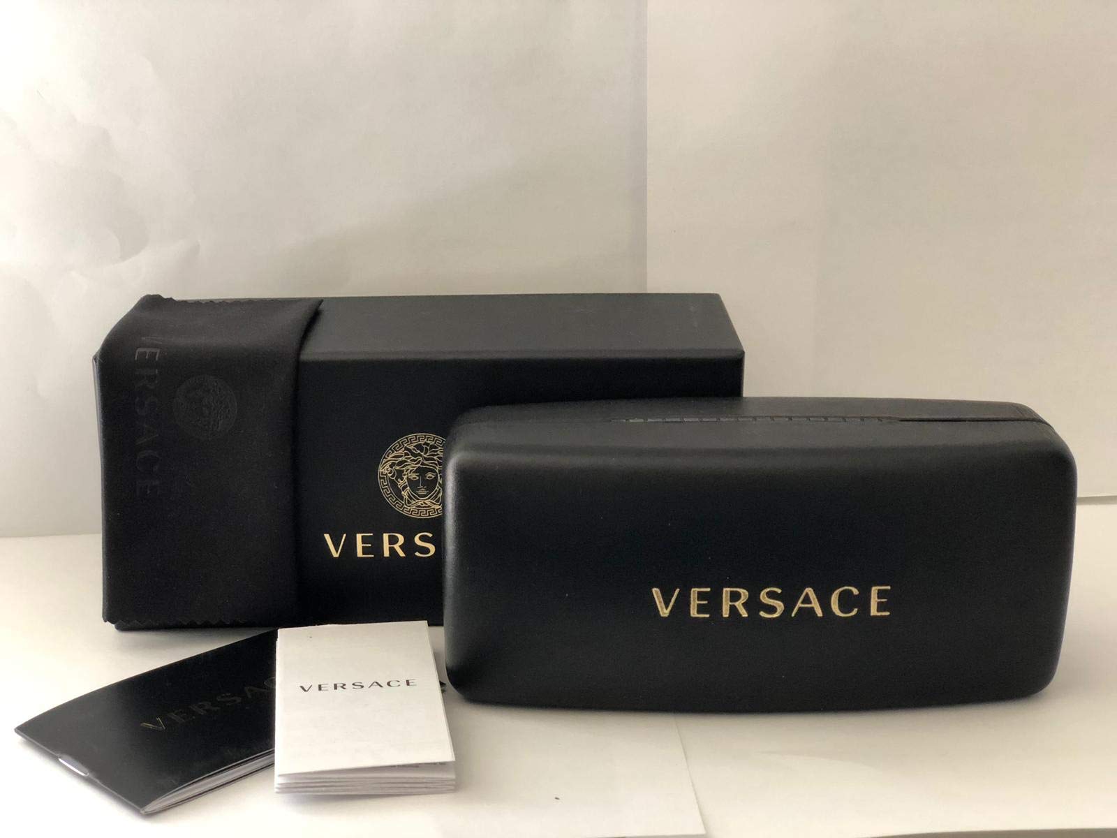 Versace VE2150Q 134187 62M Gold/Grey Pilot Sunglasses For Men For Women + BUNDLE with Designer iWear Eyewear Kit