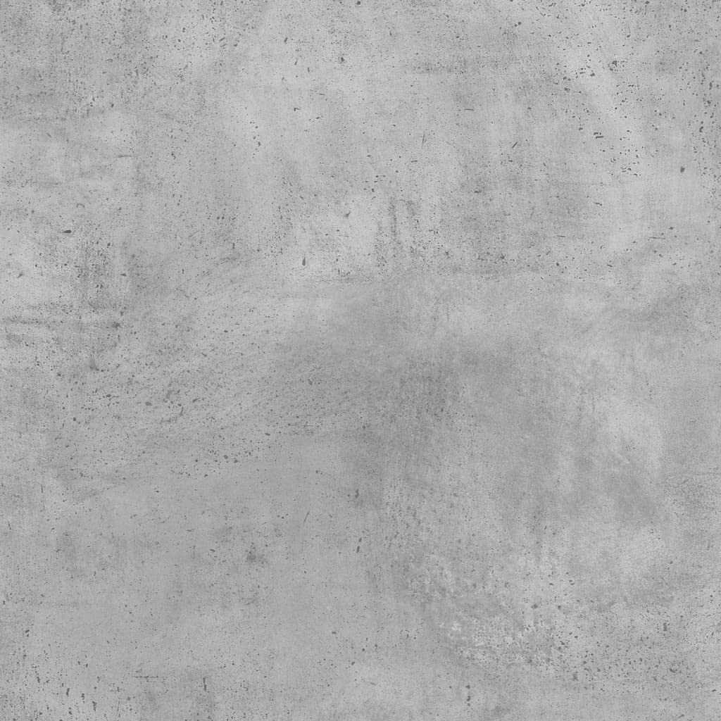 vidaXL Corner Desk, L-Shaped Computer Desk with Storage, Home Office Desk, Workstation Table, Scandinavian Style, Concrete Gray Engineered Wood