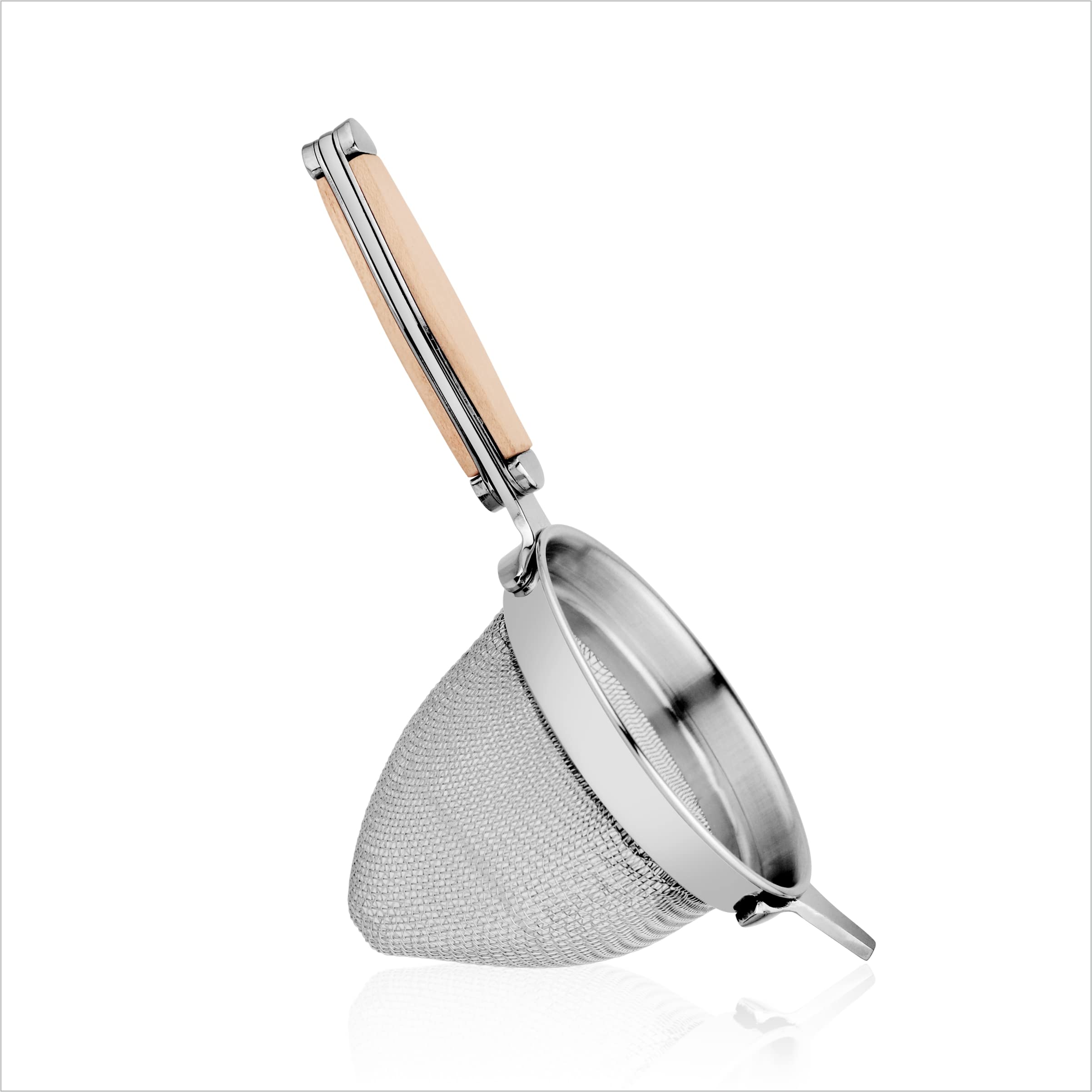 URBAN SPOON Professional Bartender Fine Mesh Sieve Strainer, Rust Proof Stainless Steel Cocktail Strainer for Home Bar, Multi-Purpose Strainer with Handle for Herbs, Coffee, Juice & Beverages