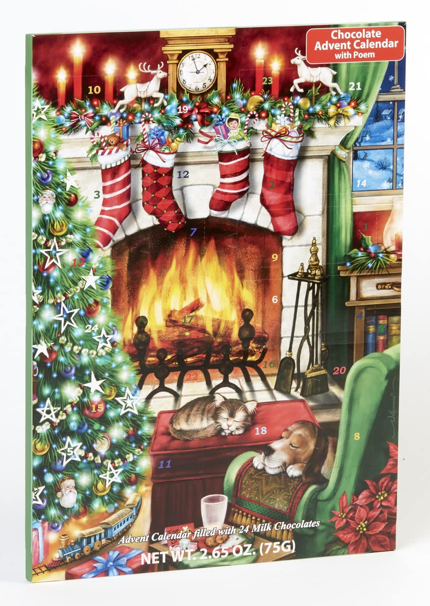 Vermont Christmas Company Cozy Christmas Chocolate Advent Calendar (Countdown to Christmas)