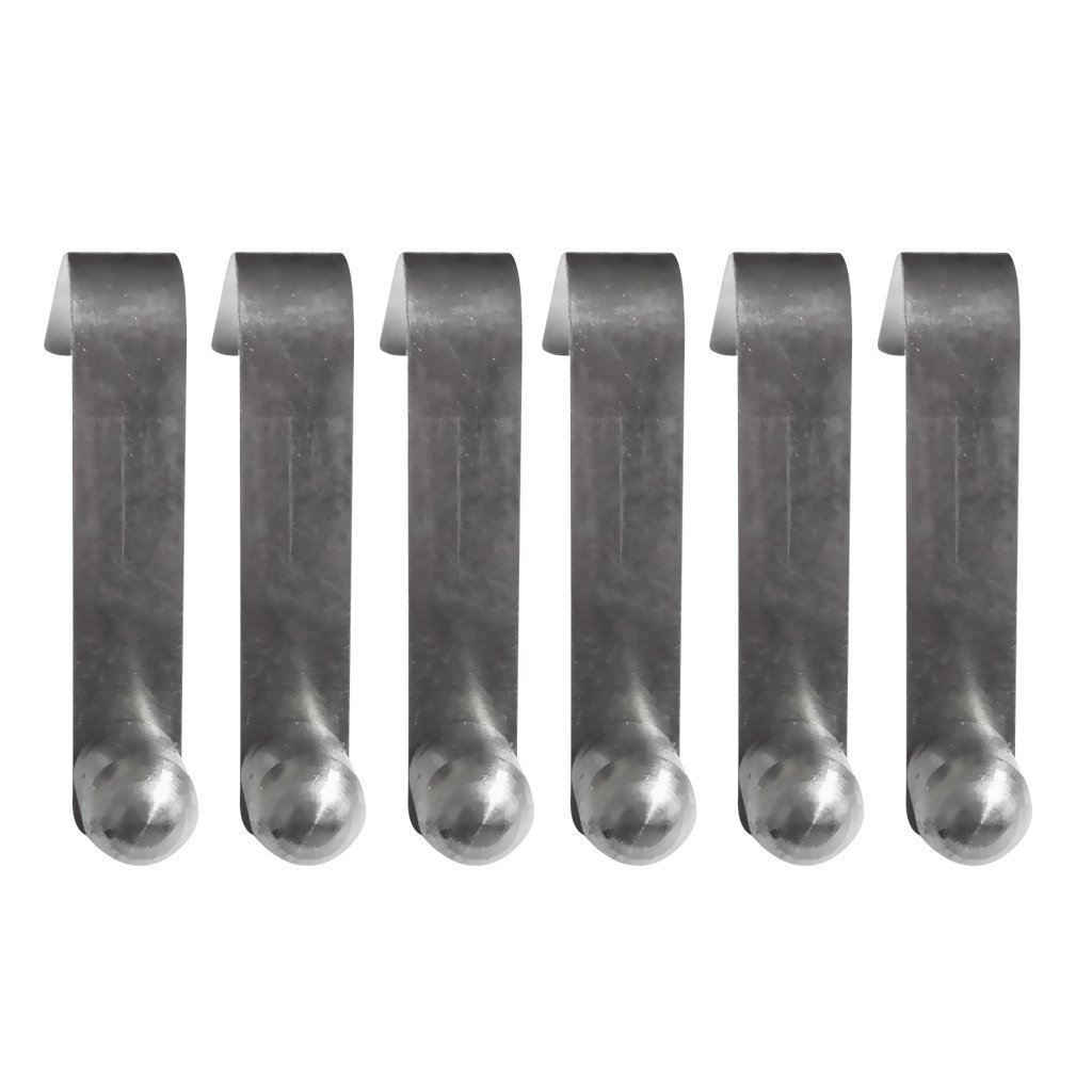 Super SW 6 Piece 8mm Kayak Paddle Tent Pole Push Button Spring Snap Clips Spring Locking Pin Spring Snap Clips Tube Locking Pin Clips for Camping Kayak Paddle Tent Pole Replacement