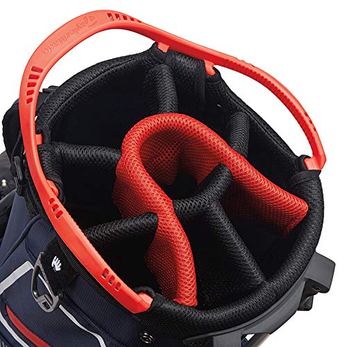 TaylorMade Stand 8.0 Bag, Navy/White/Red, Large