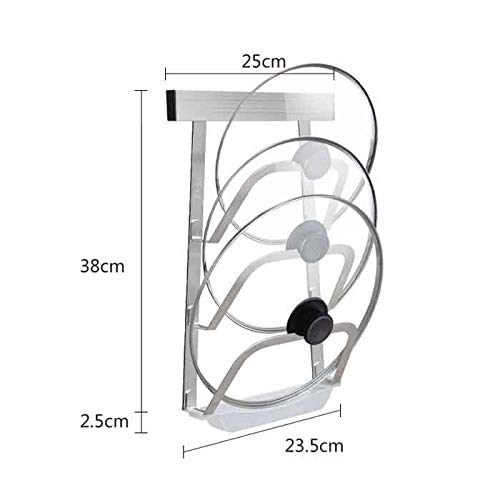 WUDILU 3 Layer Anti-Fall Stainless Steel Drying Pan Pot Rack Cover Lid Rest Stand Spoon Holder Kitchen Tool