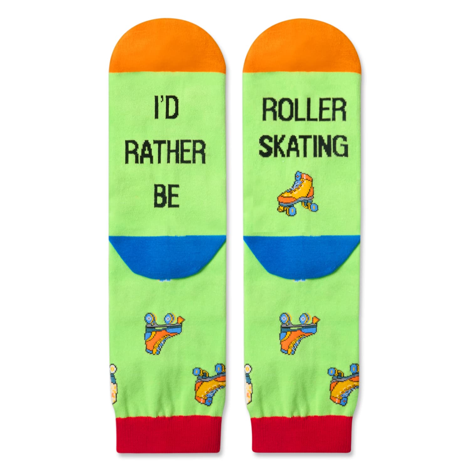 Zmart Funny Roller Skating Gifts Roller Skate Gifts Women Men Skater Gifts, Roller Skating Socks Roller Skate Socks Skater Socks