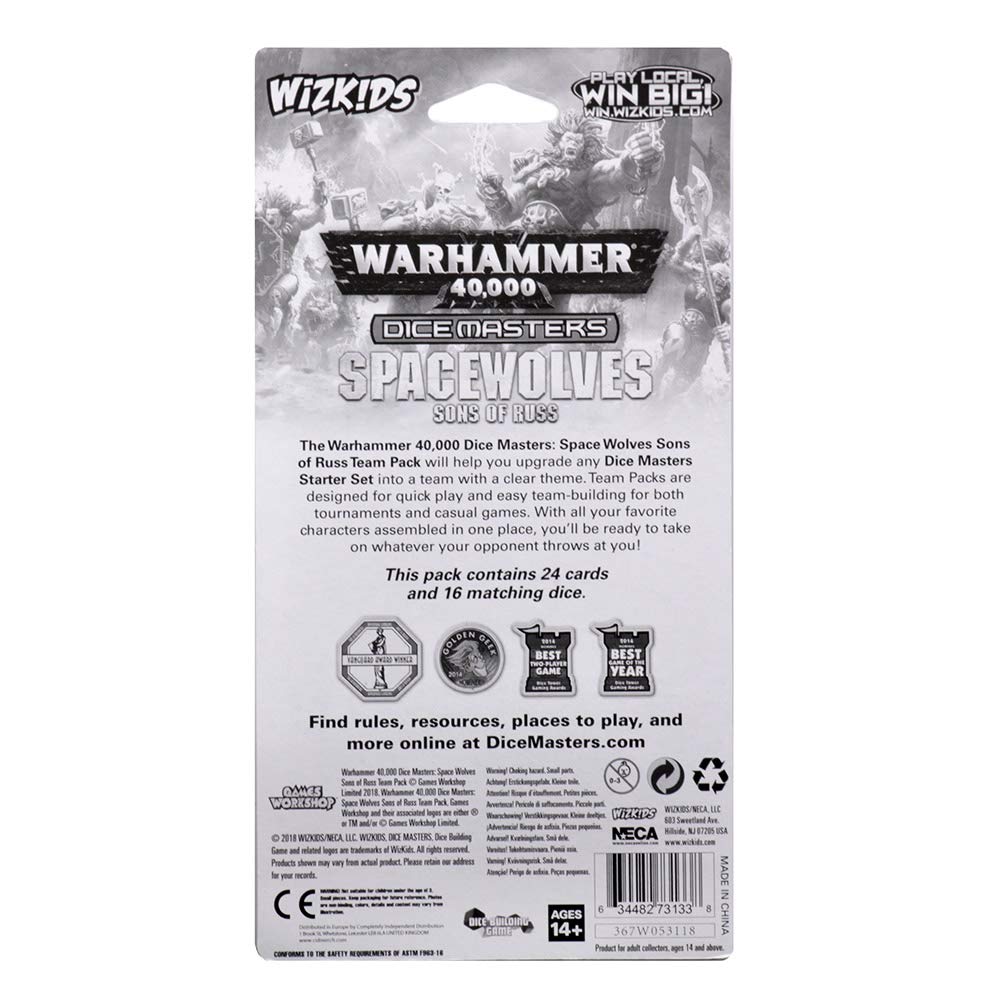 WizKids Warhammer 40,000 Dice Masters: Space Wolves β Sons of Russ Team Pack