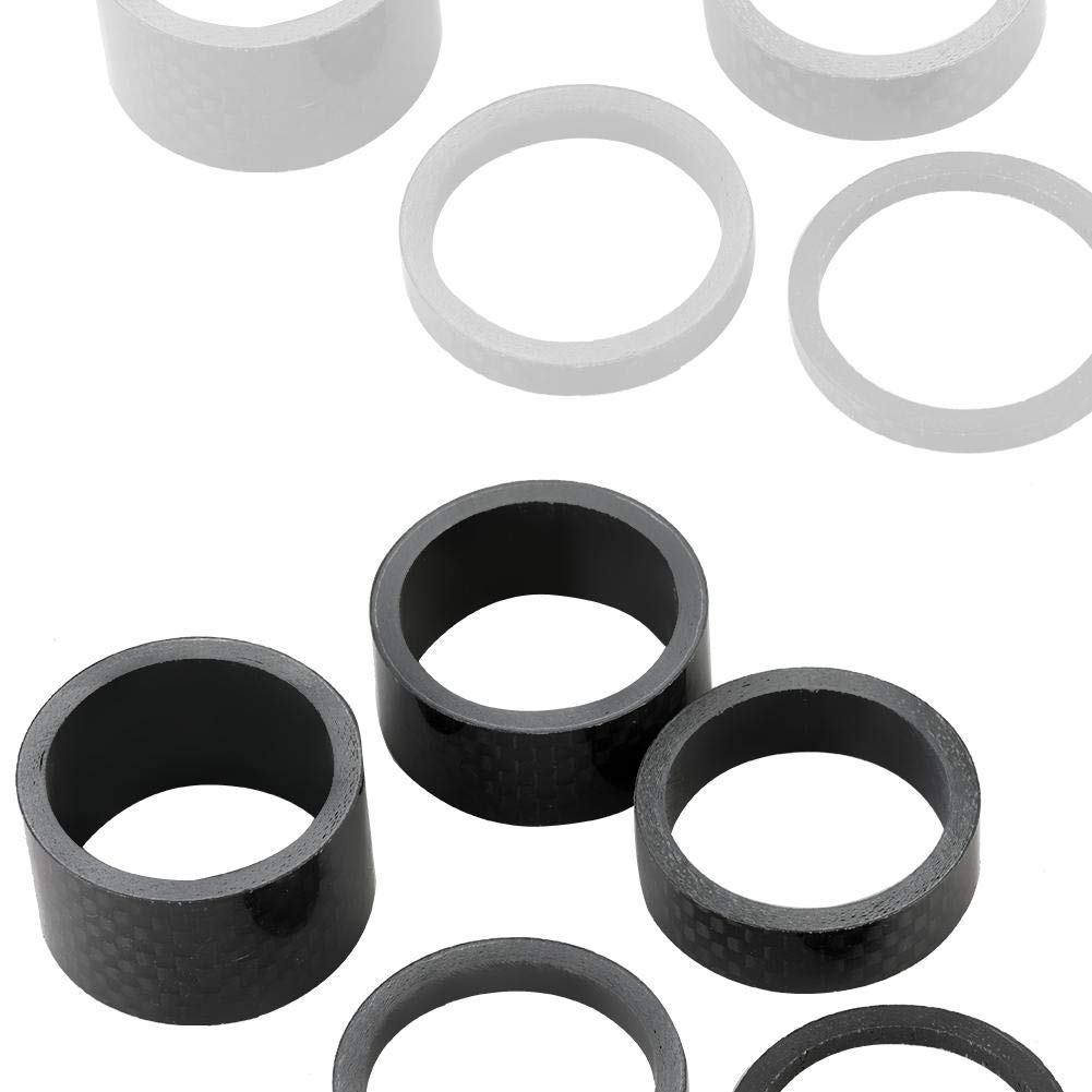 VGEBY1 Bicycle Headset Fork Washer, Full Set Carbon Fiber Bike Headset Spacer for Mountain Bikes Cycling Repair Accessory