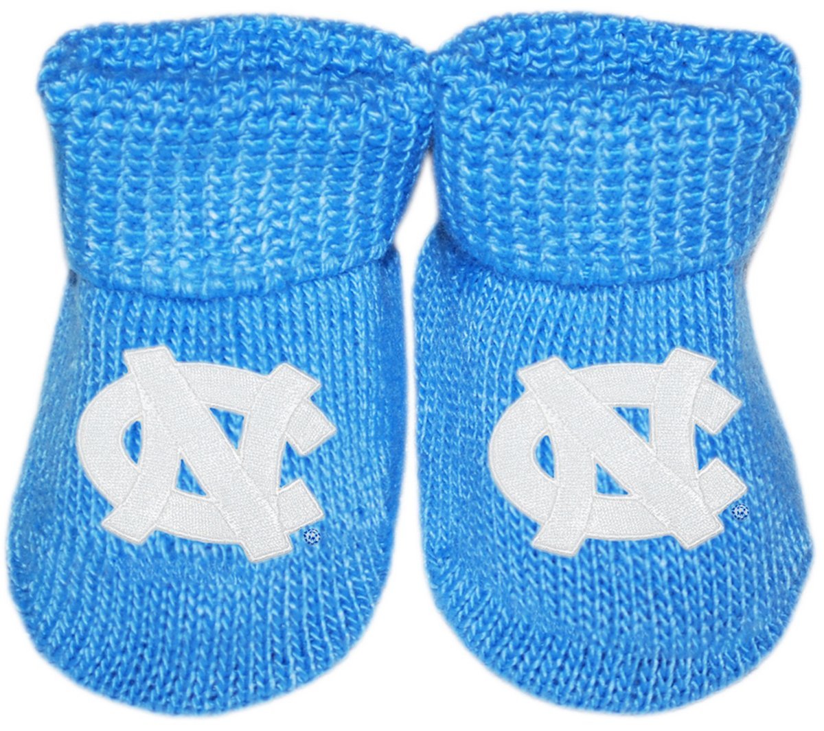University of North Carolina Tar Heels Newborn Baby Bootie Sock, Carolina Blue, Newborn
