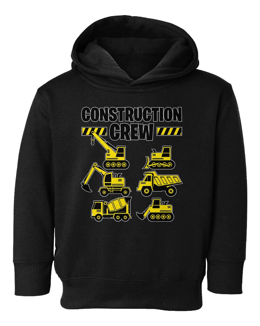 SpiritForged Apparel Construction Crew Toddler Hoodie, Black 5T/6T