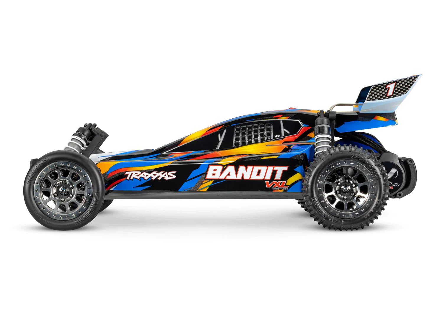 Traxxas Bandit VXL: 1/10 Scale Off-Road Buggy with TQi Link Enabled 2.4GHz Radio System & Traxxas Stability Management (TSM)