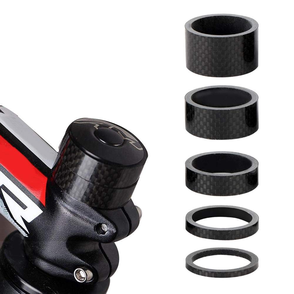 VGEBY1 Bicycle Headset Fork Washer, Full Set Carbon Fiber Bike Headset Spacer for Mountain Bikes Cycling Repair Accessory