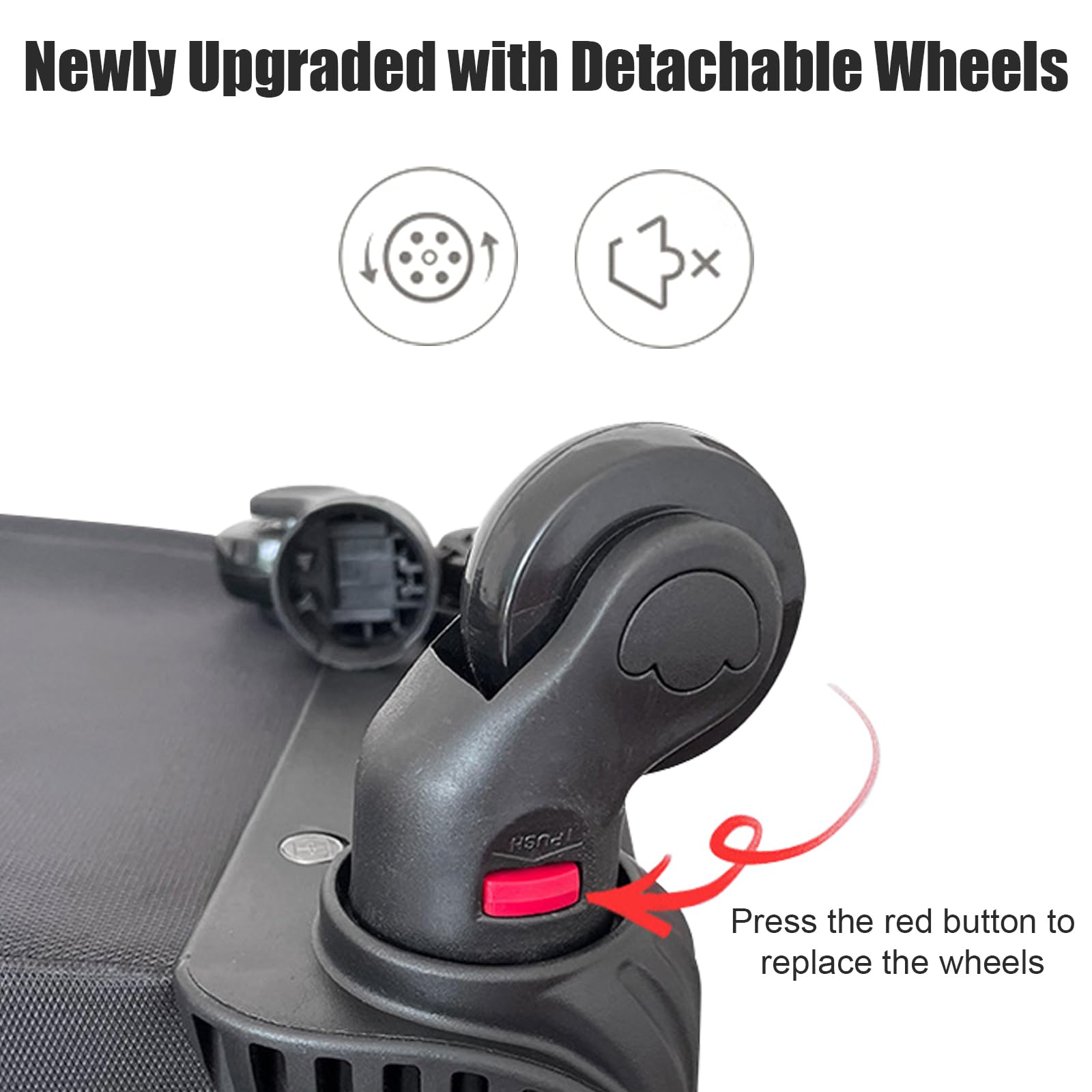 StarCloud 4-Wheel Rolling Backpack (23x14.8x9.5 in): 18.4-Inch Wheeled Travel Laptop Backpack for Business, Water-Resistant Backpack with Wheels, Roller Backpack for Travel and Commuting