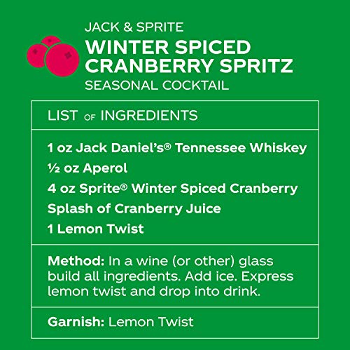 Sprite Winter Spiced Cranberry, 12 Fl Oz (Pack Of 12)