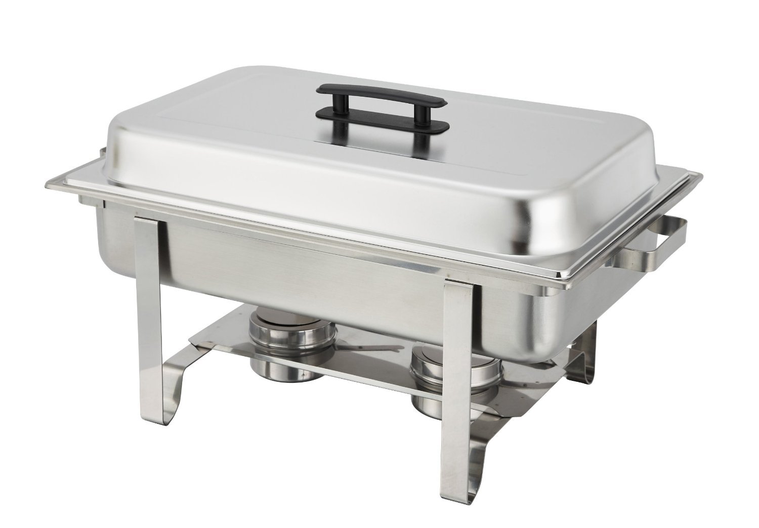 TigerChef Chaffing Dishes Stainless Steel - Chafing Dish Buffet Set - 3 Chafer and Buffet Warmer Sets with Half-Size Pans and Cool-Touch Plastic Handle