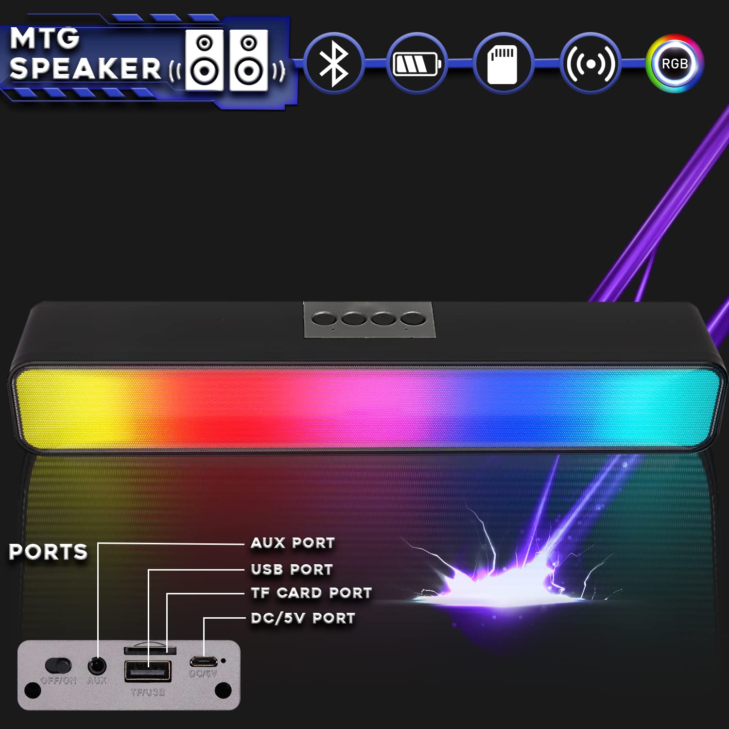 TechMagnet Gaming Desktop PC, Intel i5 4th Gen, Zeus Pro 4, GT 1030, 8GB RAM ARGB, 1TB SSD + 2TB HDD, 22 Inch Monitor, RGB Front Panel 385 Patterns, RGB Kit, Win 10 Pro (Renewed)