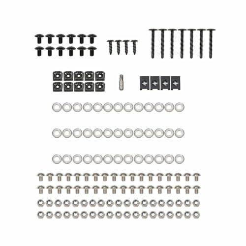 SQAMOR 4pcs Fender Flares Front Rear Left Right Driver Passenger Durable ABS Plastic Bolt-On Pocket Riveted Style Kit TF10107 1ABFK00021