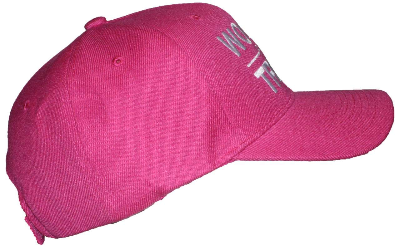 Tropic Hats Adult Embroidered Women for Trump Adjustable Ballcap - Dark Pink W/White Thread
