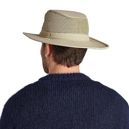Tilley Mens Womens LTM8 Water Repellant Sun Protection Guaranteed for Life Airflo Mesh Hat Khaki