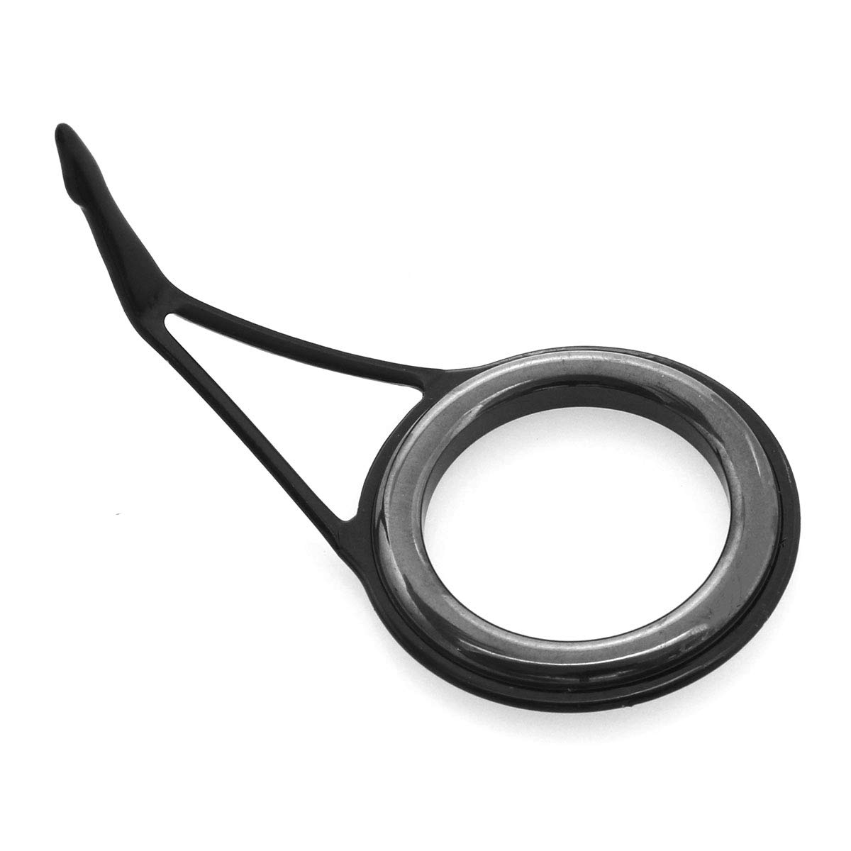 ZRM&E 8pcs 8 Size Fishing Rod Guide Tip Top Ring Circle Pole Repair Kit Fishing Accessories, Black