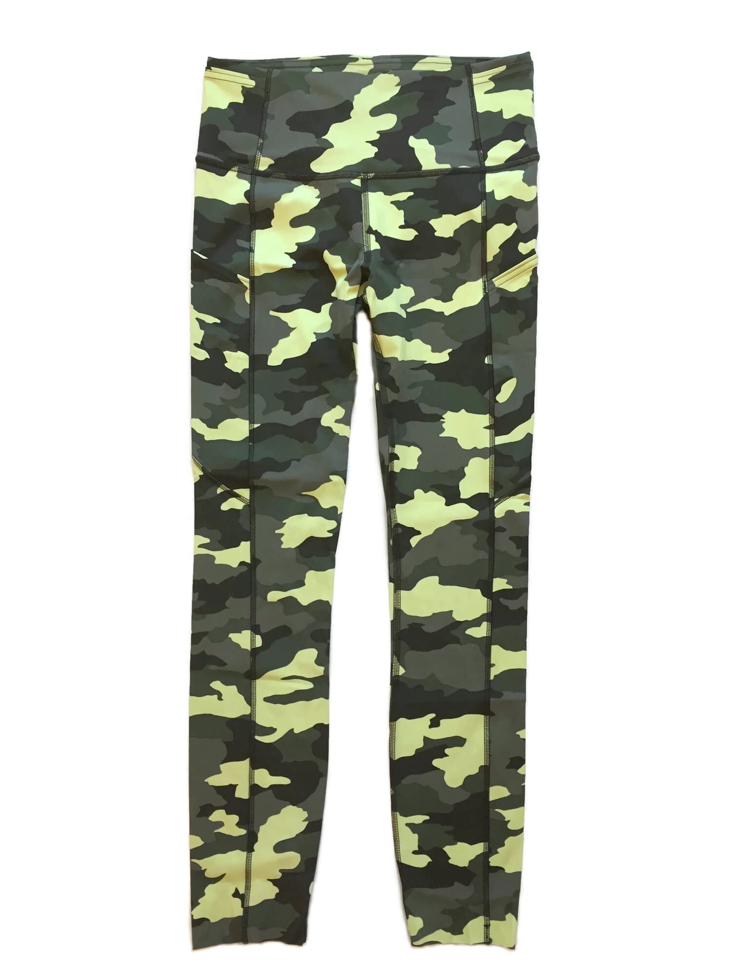 Lululemon Athletica Fast and Free 7/8 Tight 25in (Heritage 365 Camo Crispin Green Multi, 4, Numeric-4)