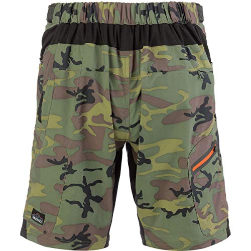 ZOIC Ether 9 Camo Short + Essential Liner - Men's Green Camo, L