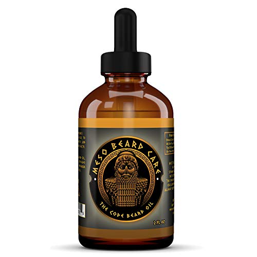 The Code Beard Oil - All Natural Teakwood, Cedar, and Lemon Fragrance - Meso Beard Care (2 oz.)