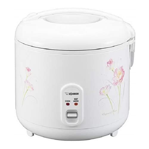 Zojirushi NS-RPC18FJ Rice Cooker and Warmer (1.8-Liter, Tulip) Bundle with 9.5-Inch Rice Washing Bowl with Side and Bottom Drainers (Clear) (2 Items)