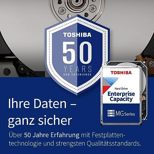 Toshiba 6TB Enterprise SATA Hard Drive - 7200 RPM, 128MB Cache, 6 Gb/s Transfer Rate for Business and Personal Use