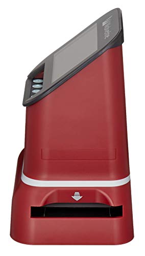 Wolverine F2D Saturn Digital Film & Slide Scanner - Converts 120 Medium Format, 127 Film, Microfiche, 35mm Negatives & Slides to Digital JPEG - Large 4.3" LCD w/HDMI Output (Red)